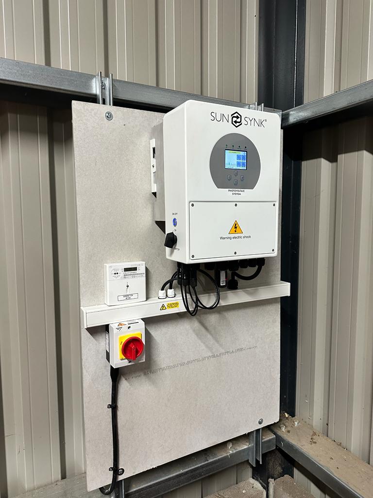 Garden Solar Array With AC coupled Battery Storage in Bridgewater